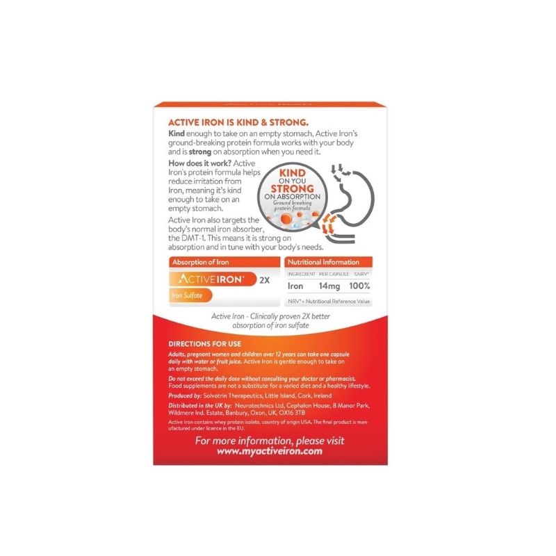 Active Iron Capsules 30s | Active Iron Capsules - Phelan's Pharmacy