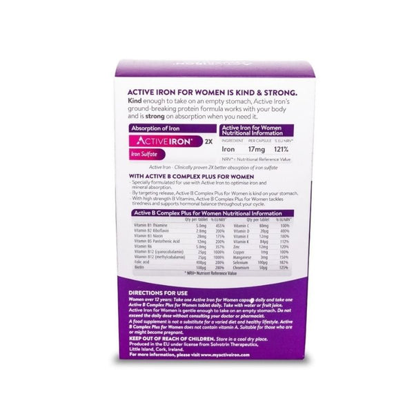 Active Iron & B Complex Plus For Women | Active Iron Capsules for Women ...