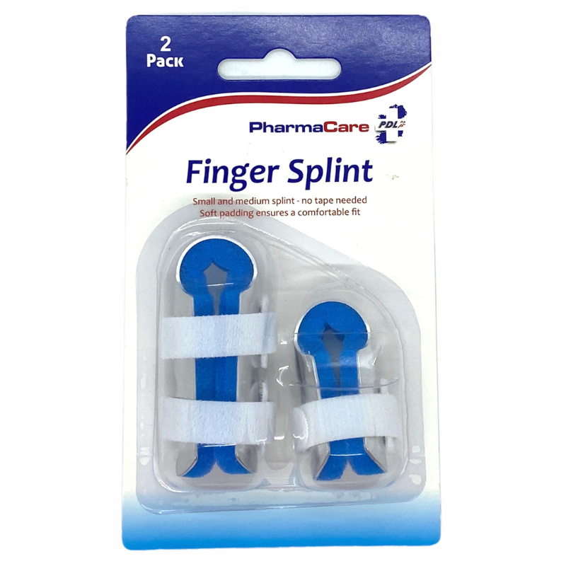 PharmaCare Finger Splint 2 Pack - Phelan's Pharmacy