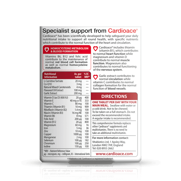 Vitabiotics Cardioace Original - Phelan's Pharmacy