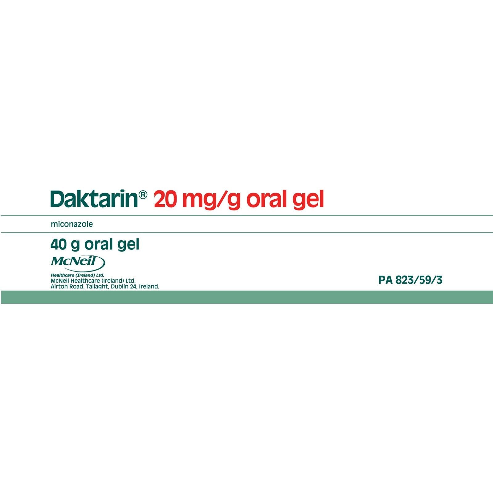 Daktarin Oral Gel 40g - Phelan's Pharmacy